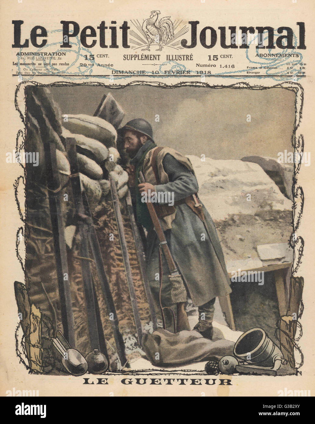 WWI/SENTRY DUTY 1918 Stock Photo - Alamy