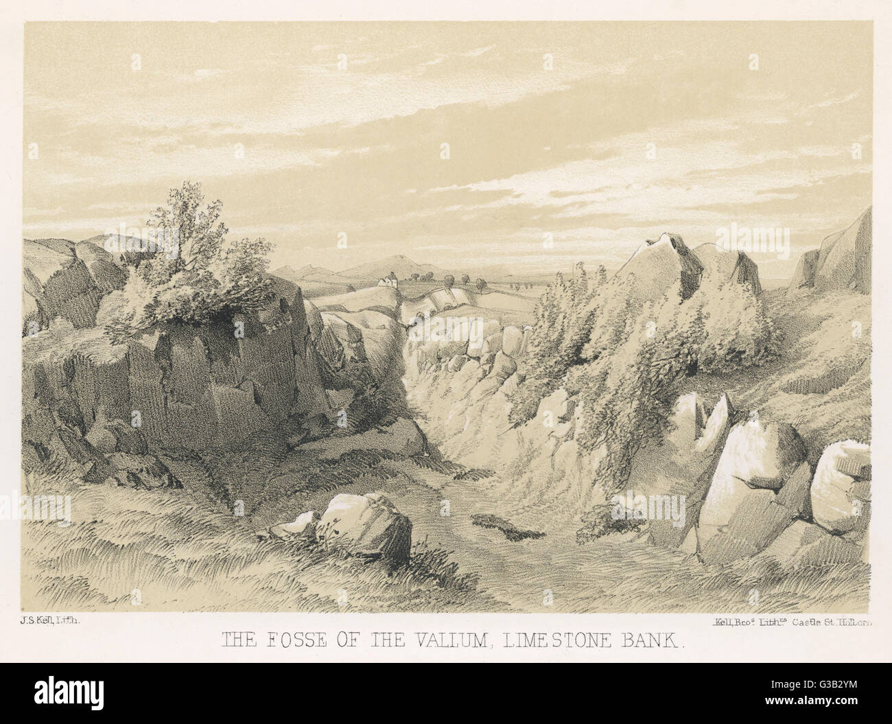 Hadrian's wall the vallum hi-res stock photography and images - Alamy