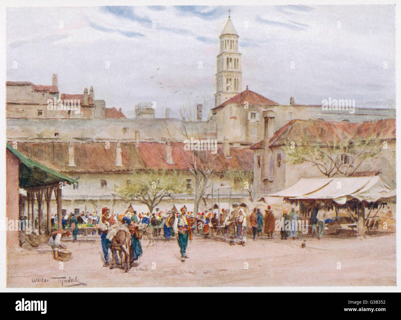 Market Day in Yugoslavia Stock Photo - Alamy