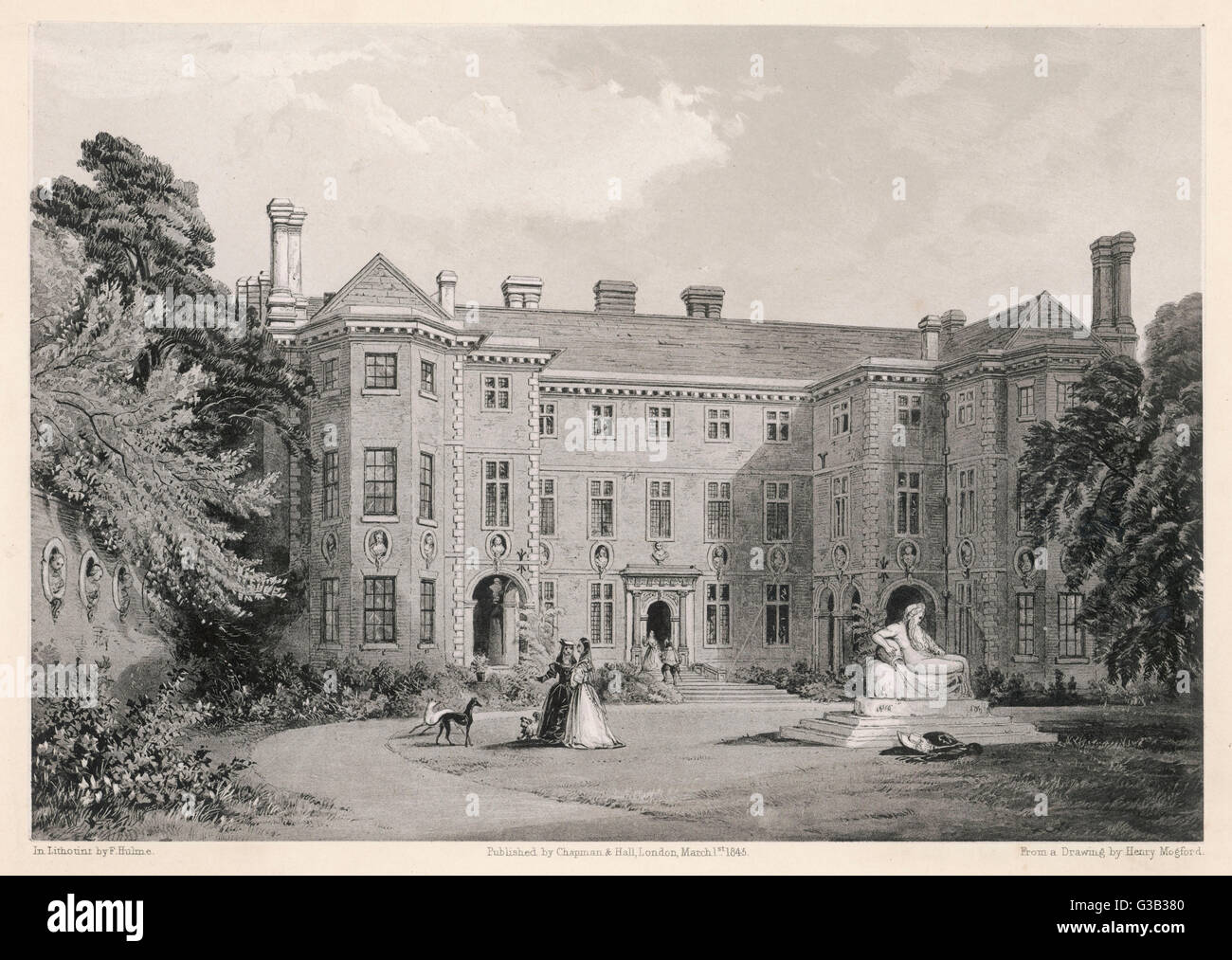 HAM HOUSE/SURREY 1845 Stock Photo - Alamy