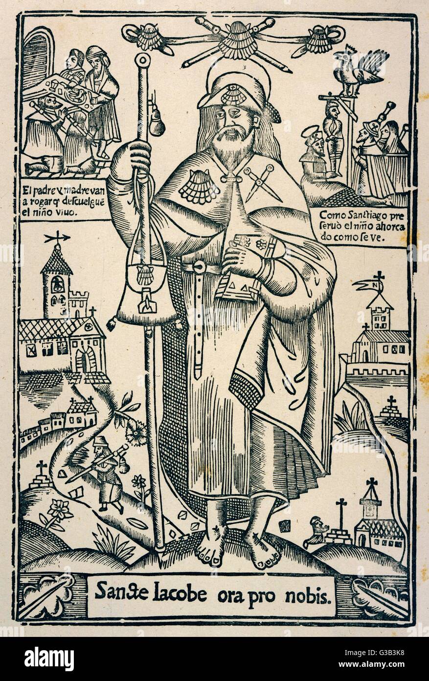 St James of Compostella Stock Photo - Alamy