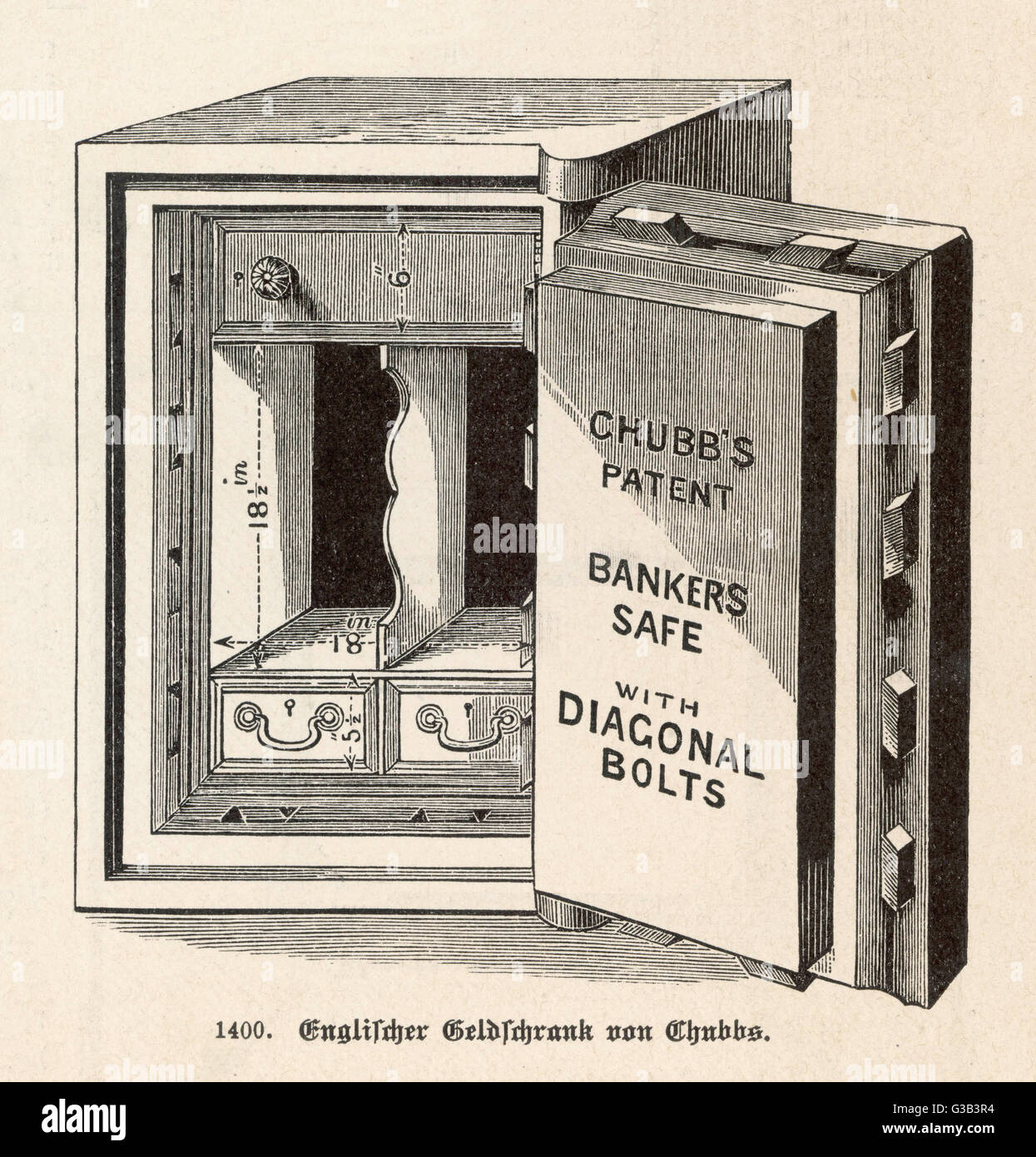 SAFE BY CHUBB C1900 Stock Photo - Alamy