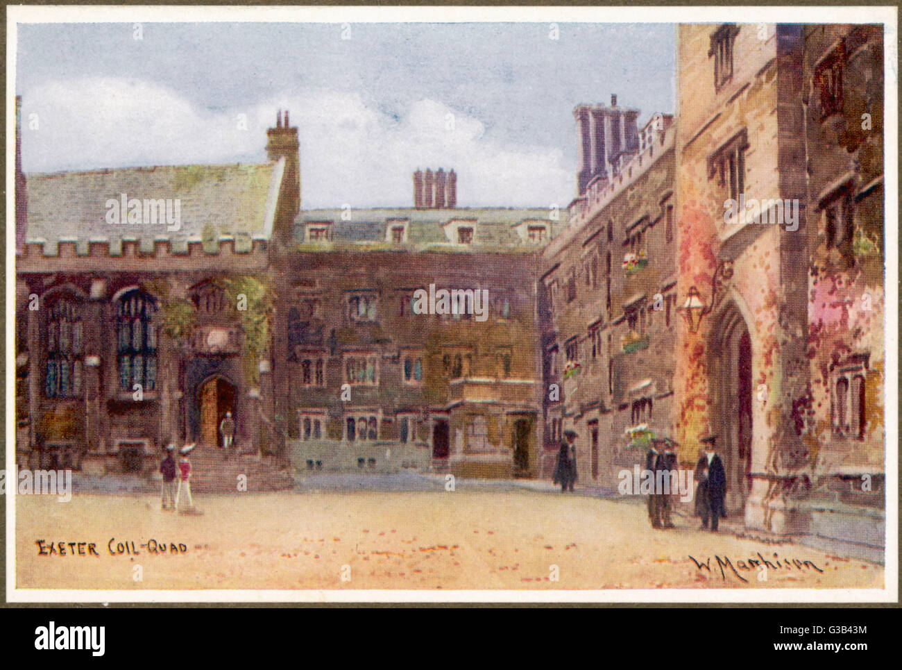 Exeter college oxford quad hi-res stock photography and images - Alamy