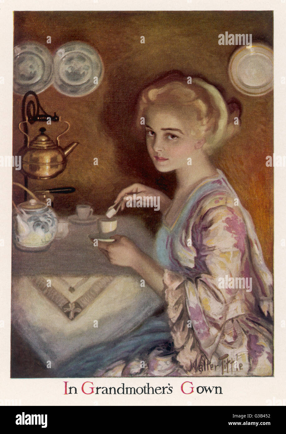FEMALE TYPE/GIRL & TEA Stock Photo - Alamy