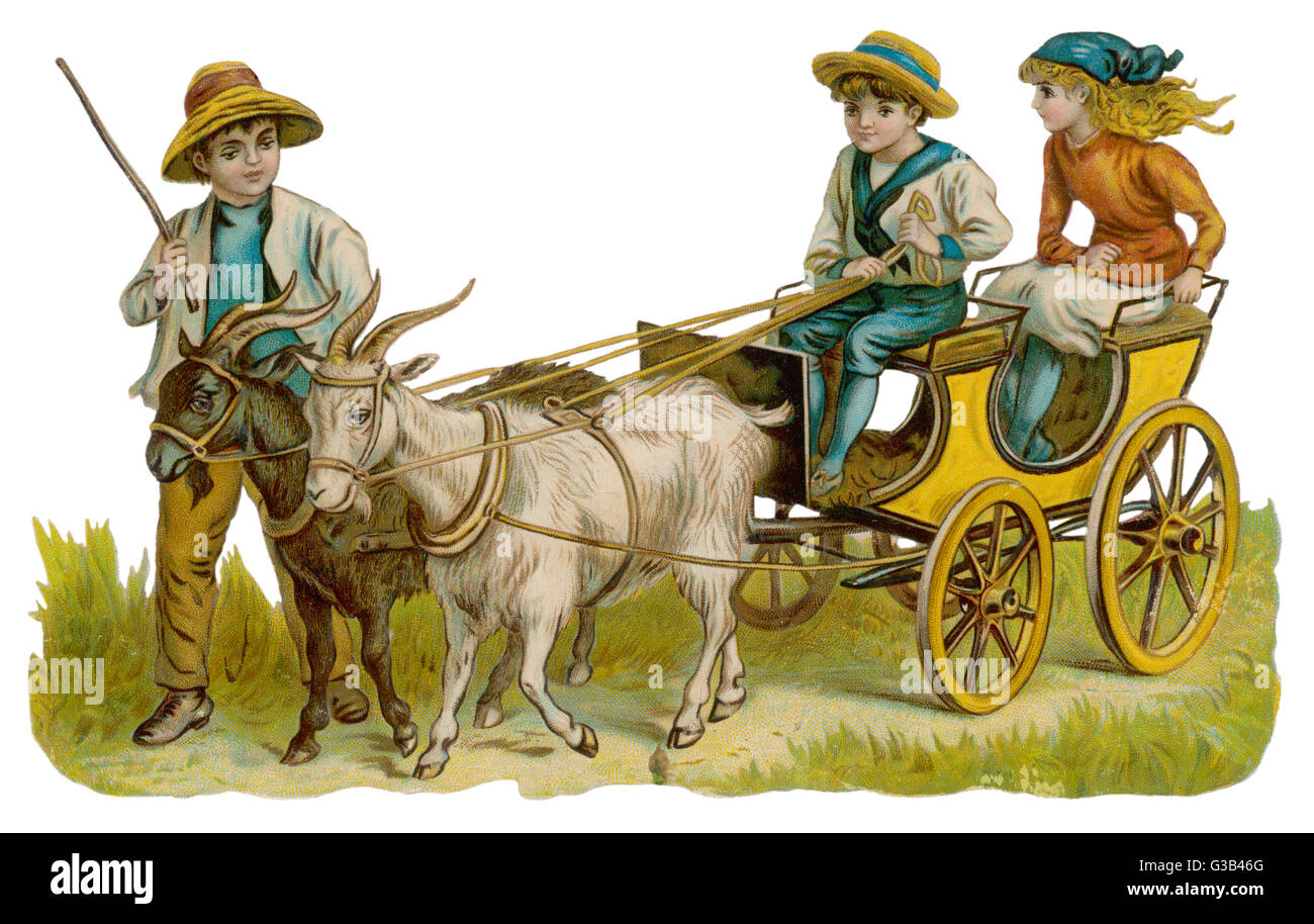 Children in cart hi-res stock photography and images - Alamy