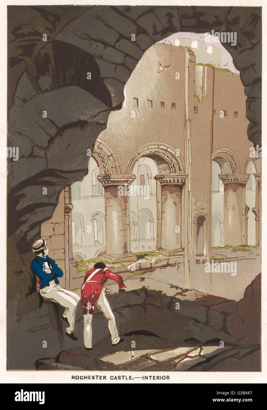 Rochester castle norman architecture hi-res stock photography and ...