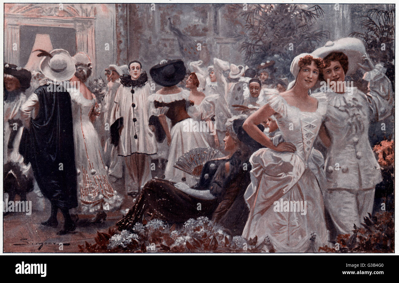 FANCY DRESS BALL 1910 Stock Photo - Alamy