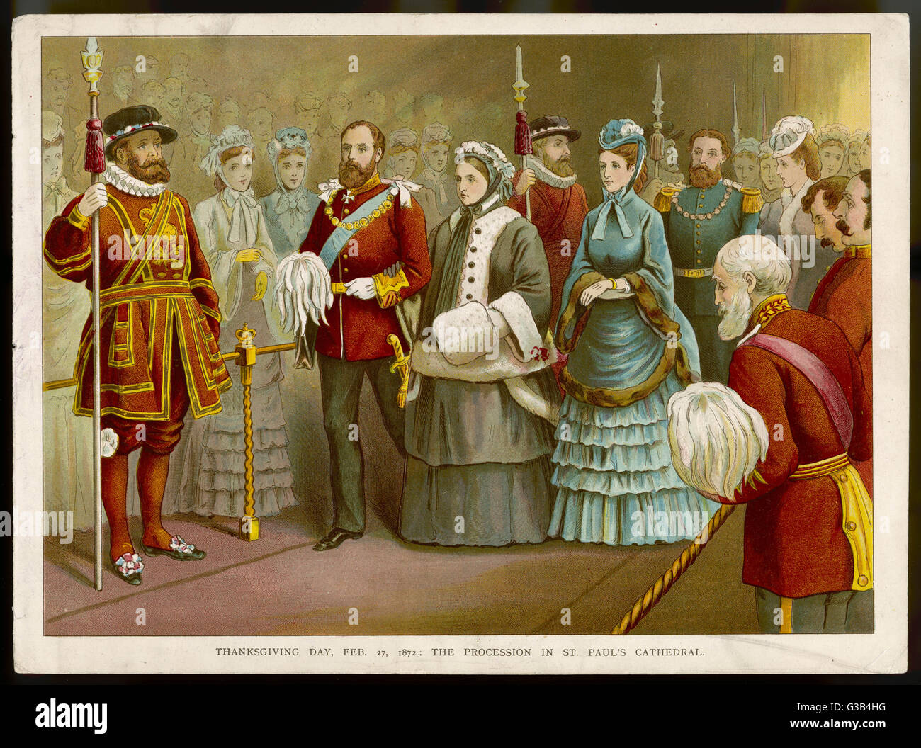 THANKSGIVING DAY 1872 Stock Photo - Alamy