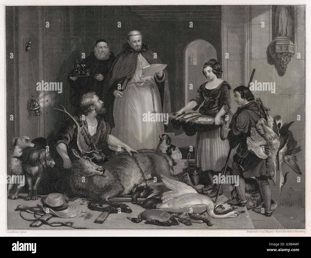 Medieval monks fish hi-res stock photography and images - Alamy