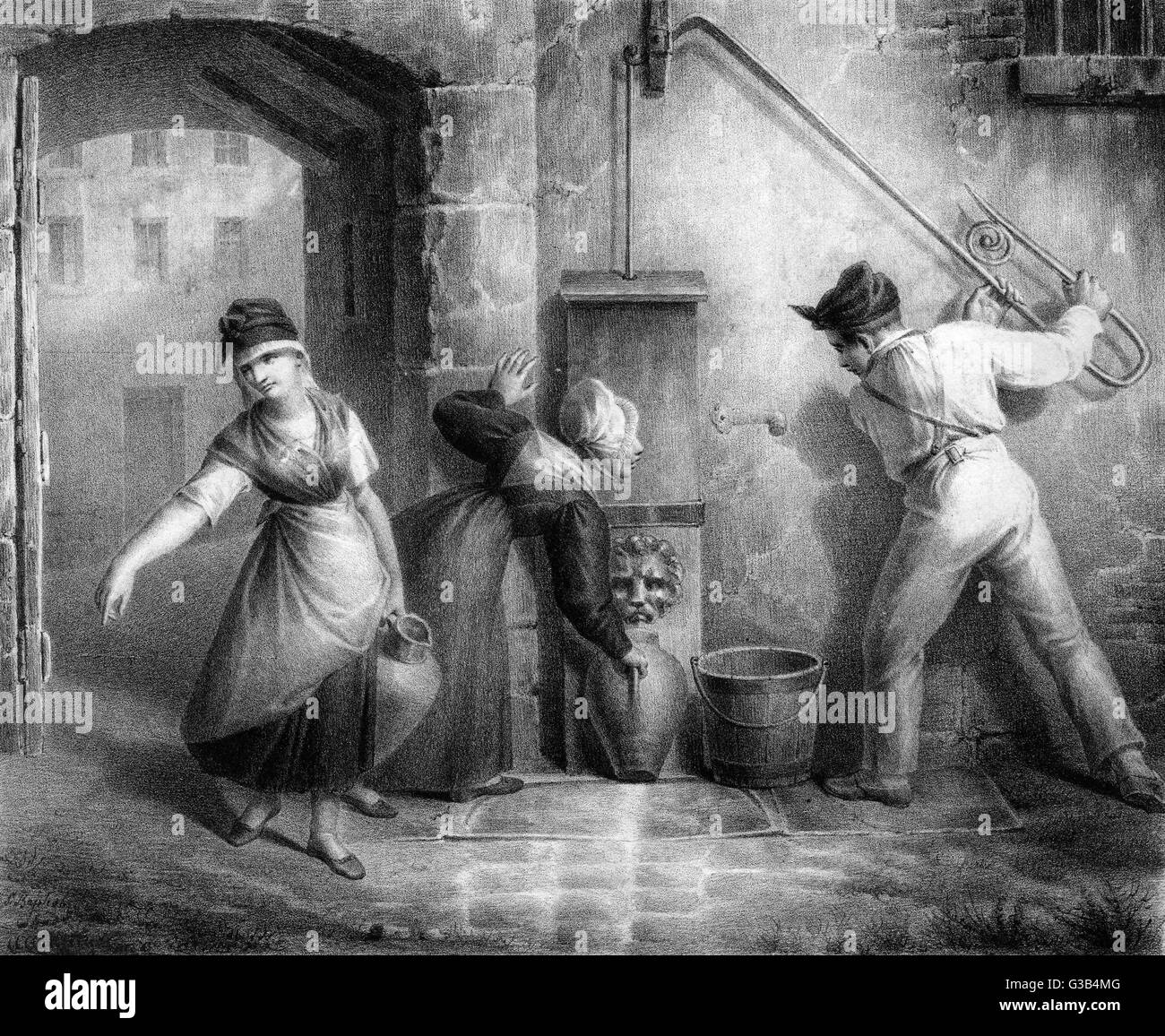 Working street Black and White Stock Photos & Images - Alamy