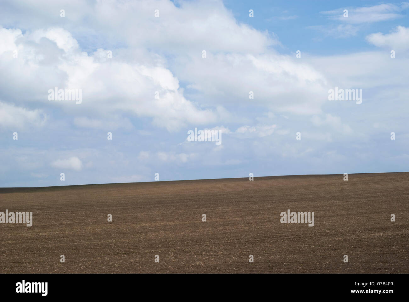 Ukraine, Podolia region. Plowed field on the hill Stock Photo - Alamy