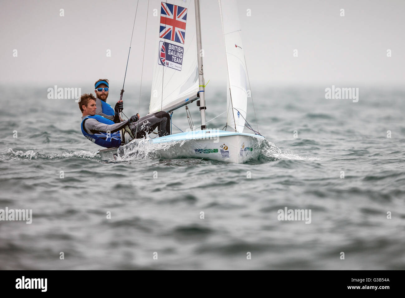 Team GBR Olympic sailors Luke Patience (right) and Chris Grube pictured ...