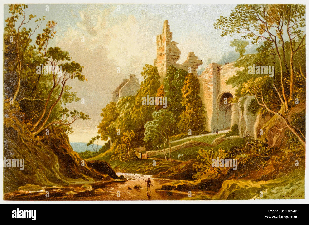 ROSLIN CASTLE 1880S Stock Photo - Alamy