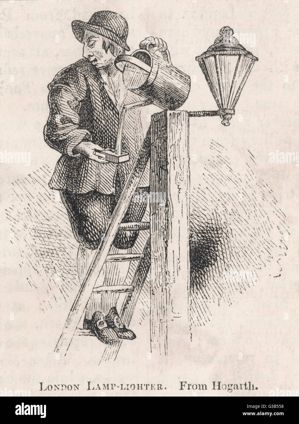 Lamplighter lighting hi-res stock photography and images - Alamy