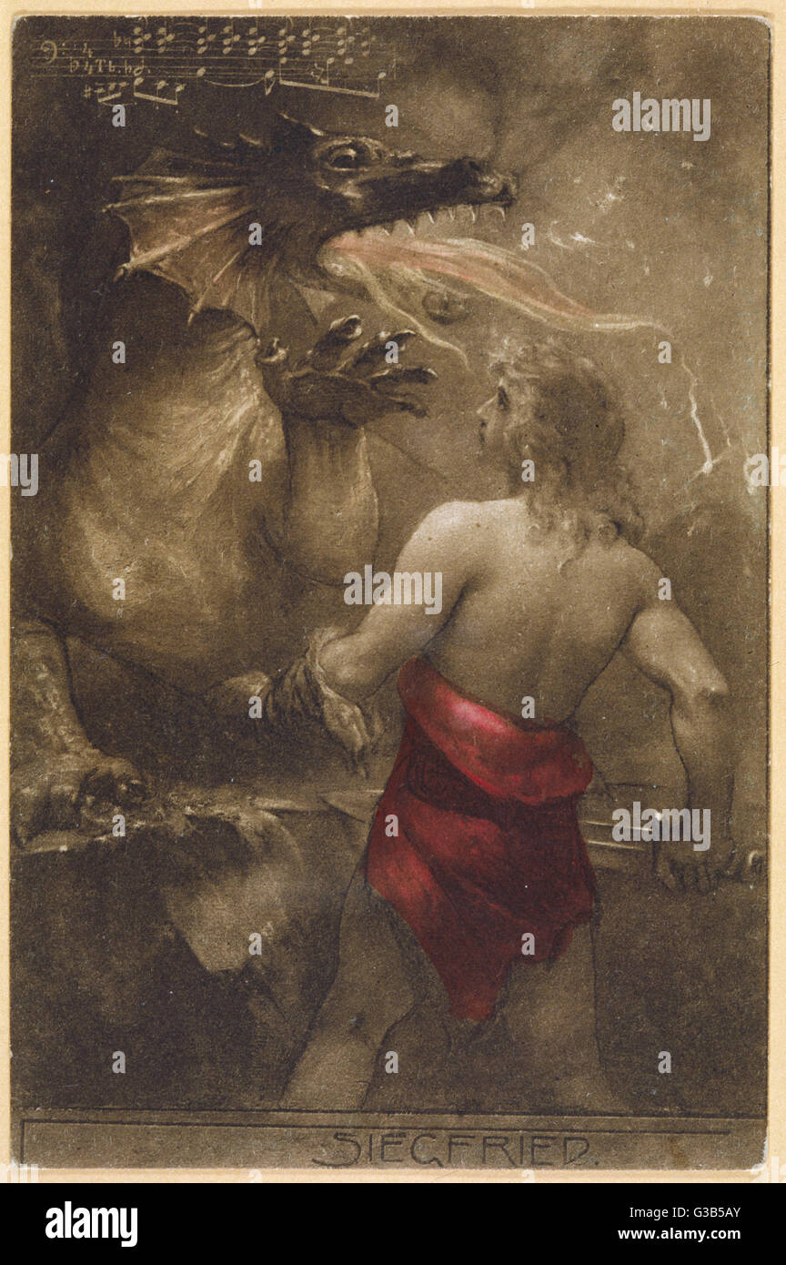 Siegfried and Fafner Stock Photo - Alamy