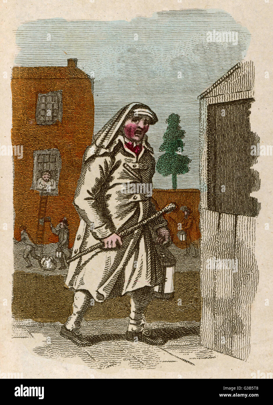 NIGHT WATCHMAN 1804 Stock Photo - Alamy