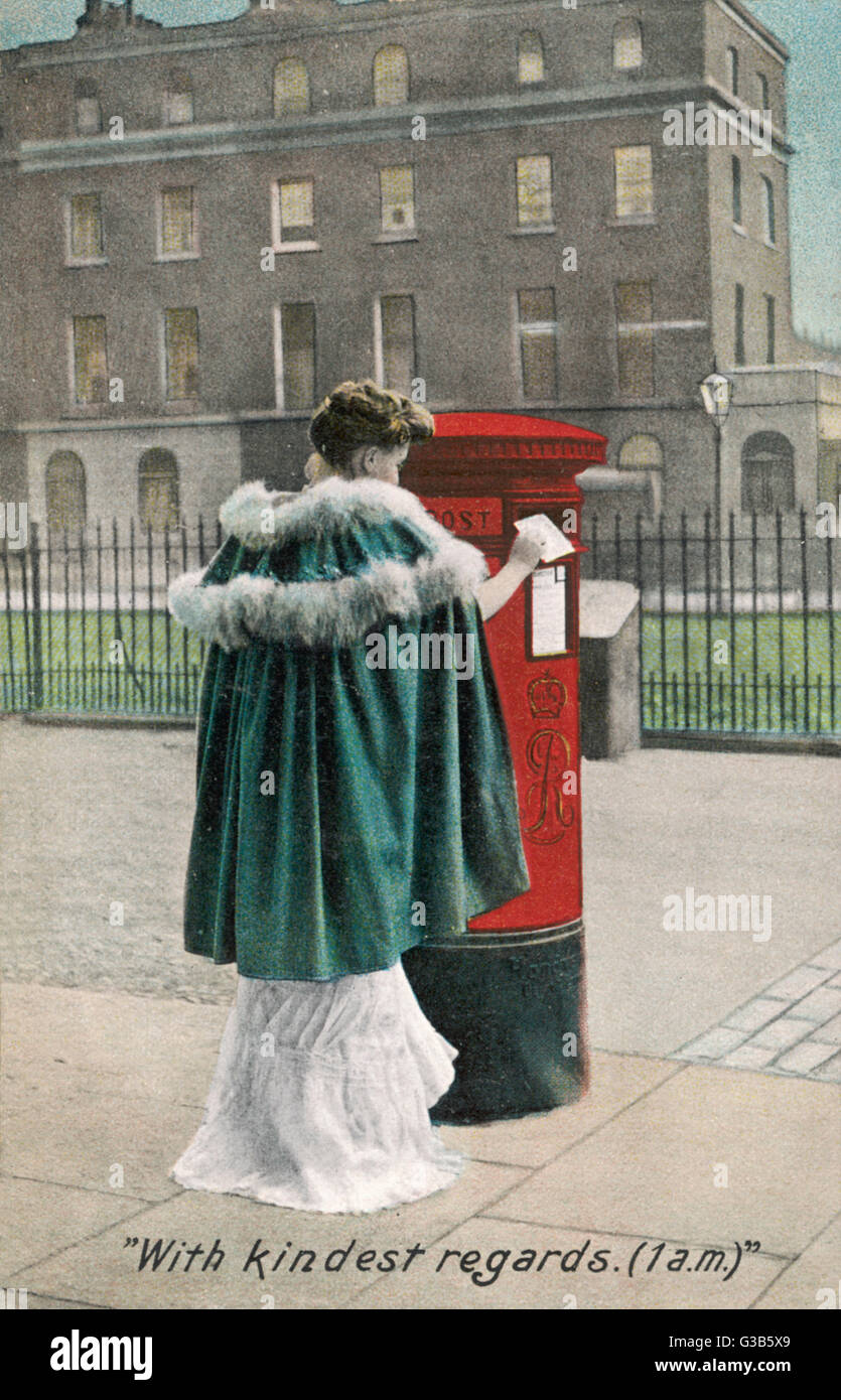 Lady in letter hi-res stock photography and images - Alamy