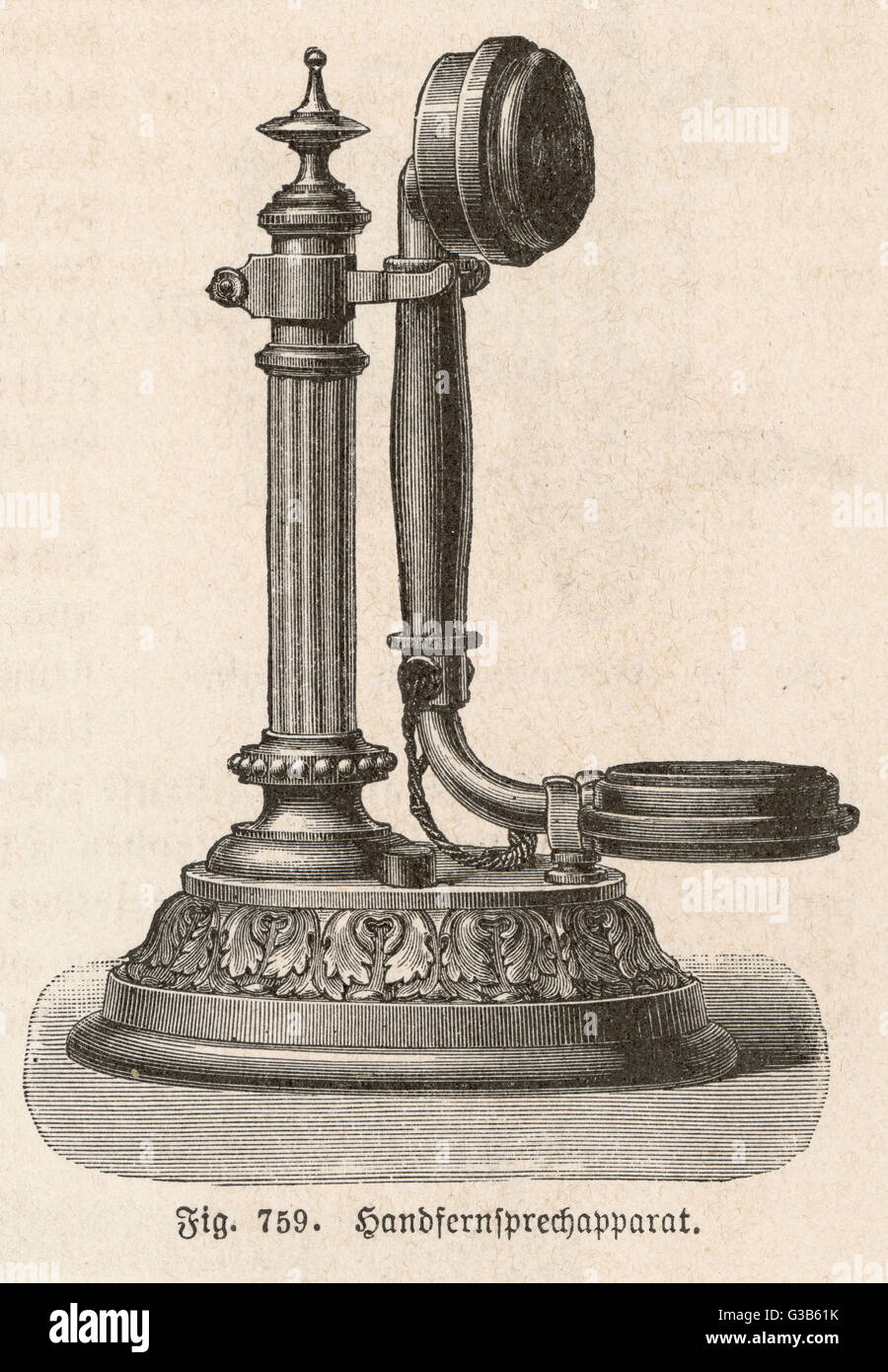UPRIGHT TELEPHONE 1897 Stock Photo - Alamy