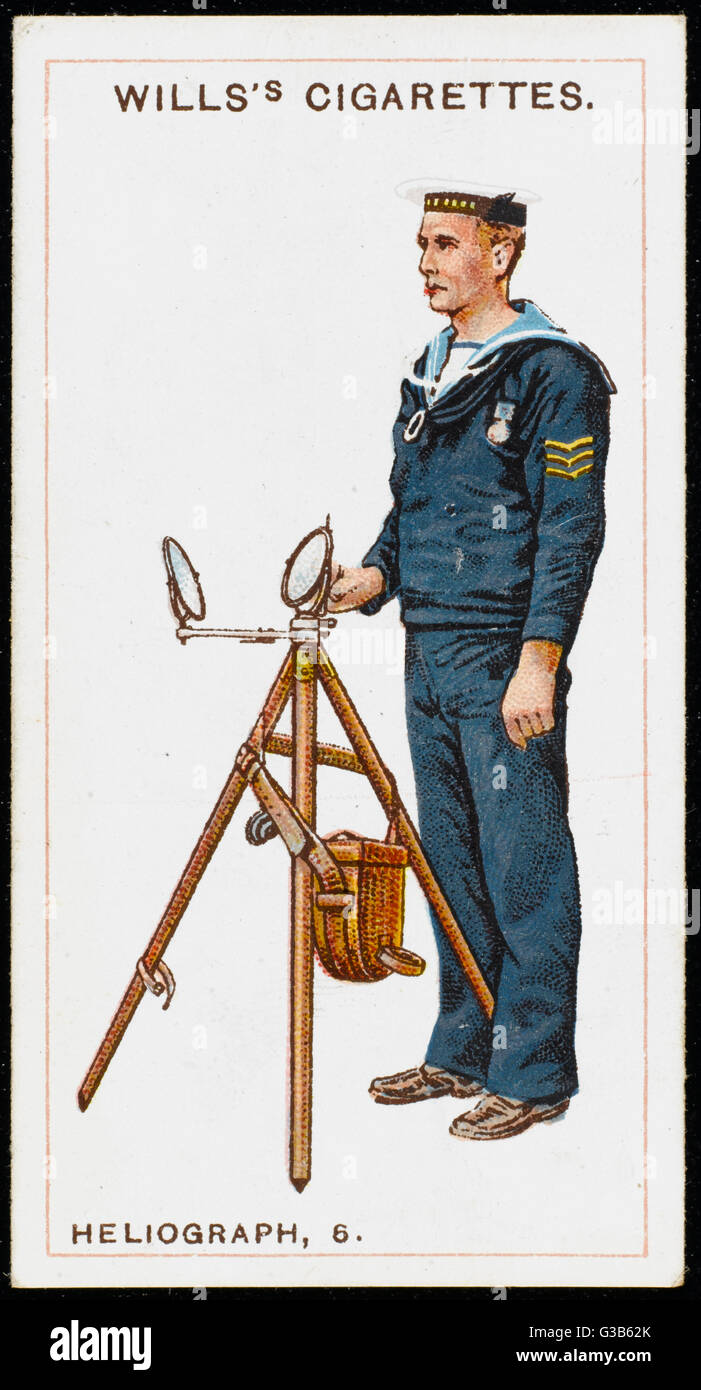 NAVAL HELIOGRAPH IN USE Stock Photo - Alamy