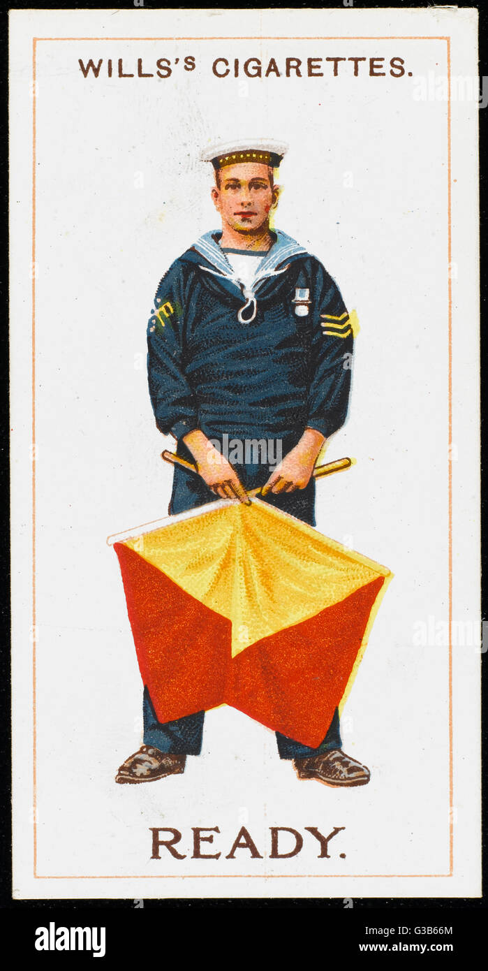 FLAG SIGNALLING R.N Stock Photo - Alamy