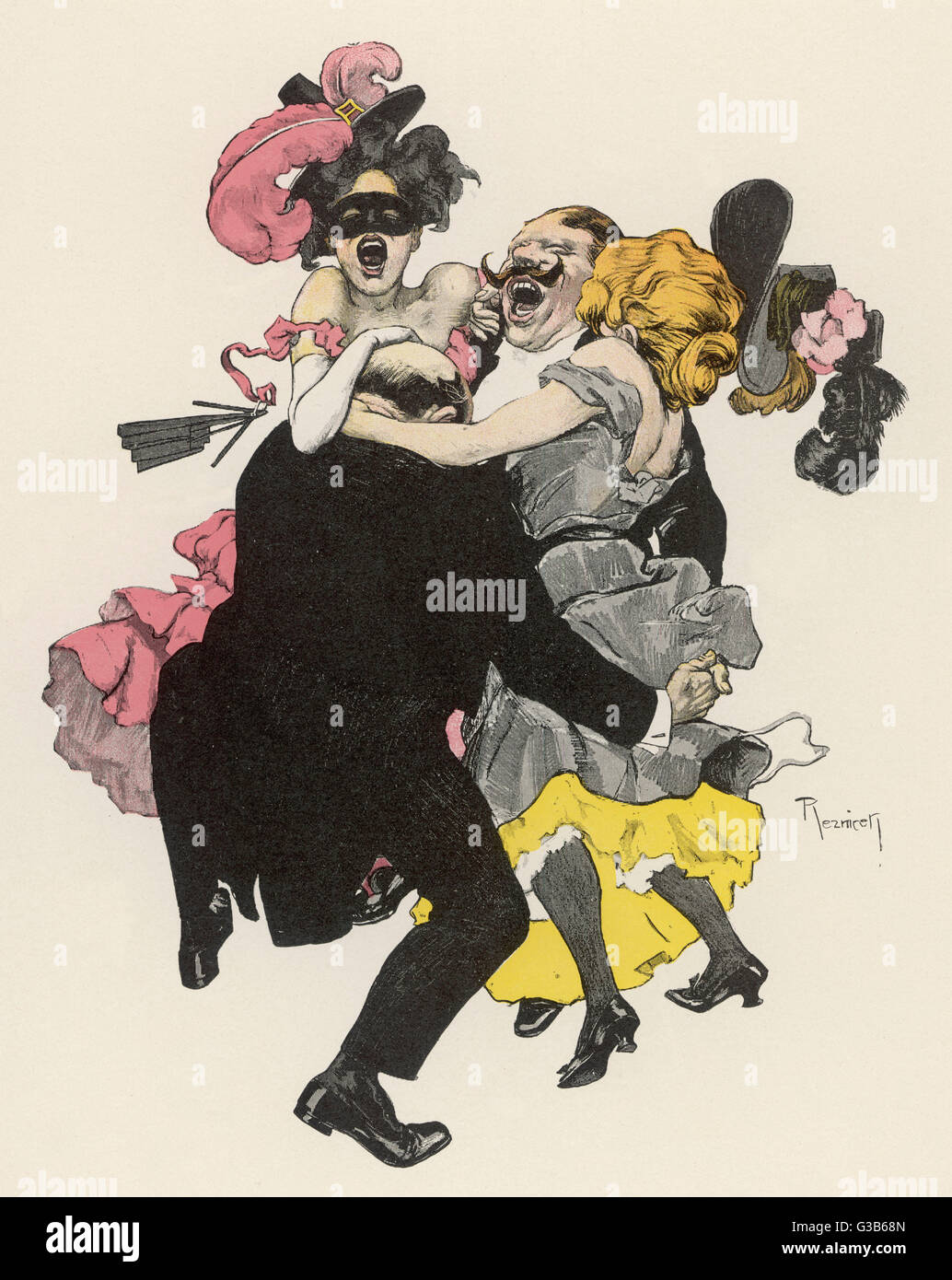 Two German Couples 1908 Stock Photo - Alamy