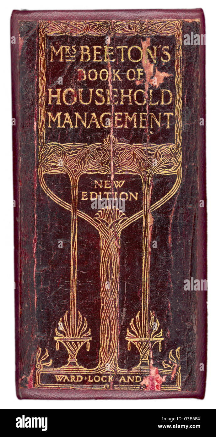 The spine of the 1907 edition of Mrs Beeton's Book of Household ...