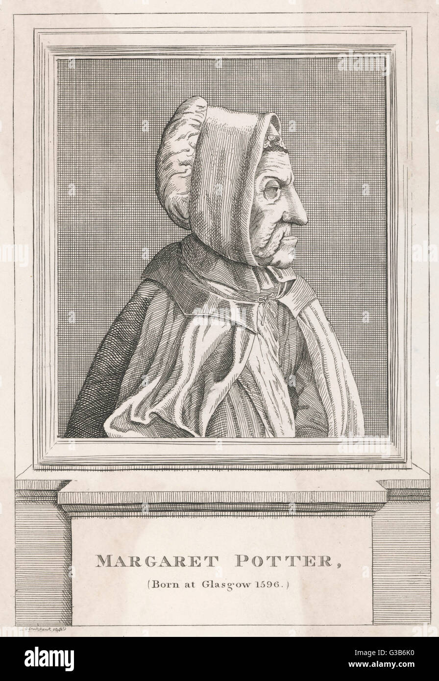 MARGARET POTTER She was born in Glasgow in 1596, and lived to a great ...