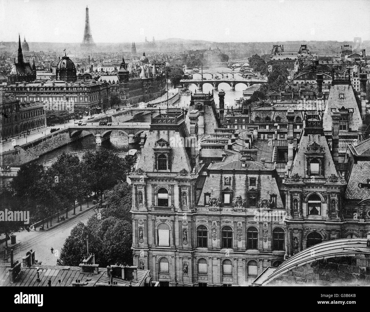 PARIS/EIGHT BRIDGES 1908 Stock Photo - Alamy
