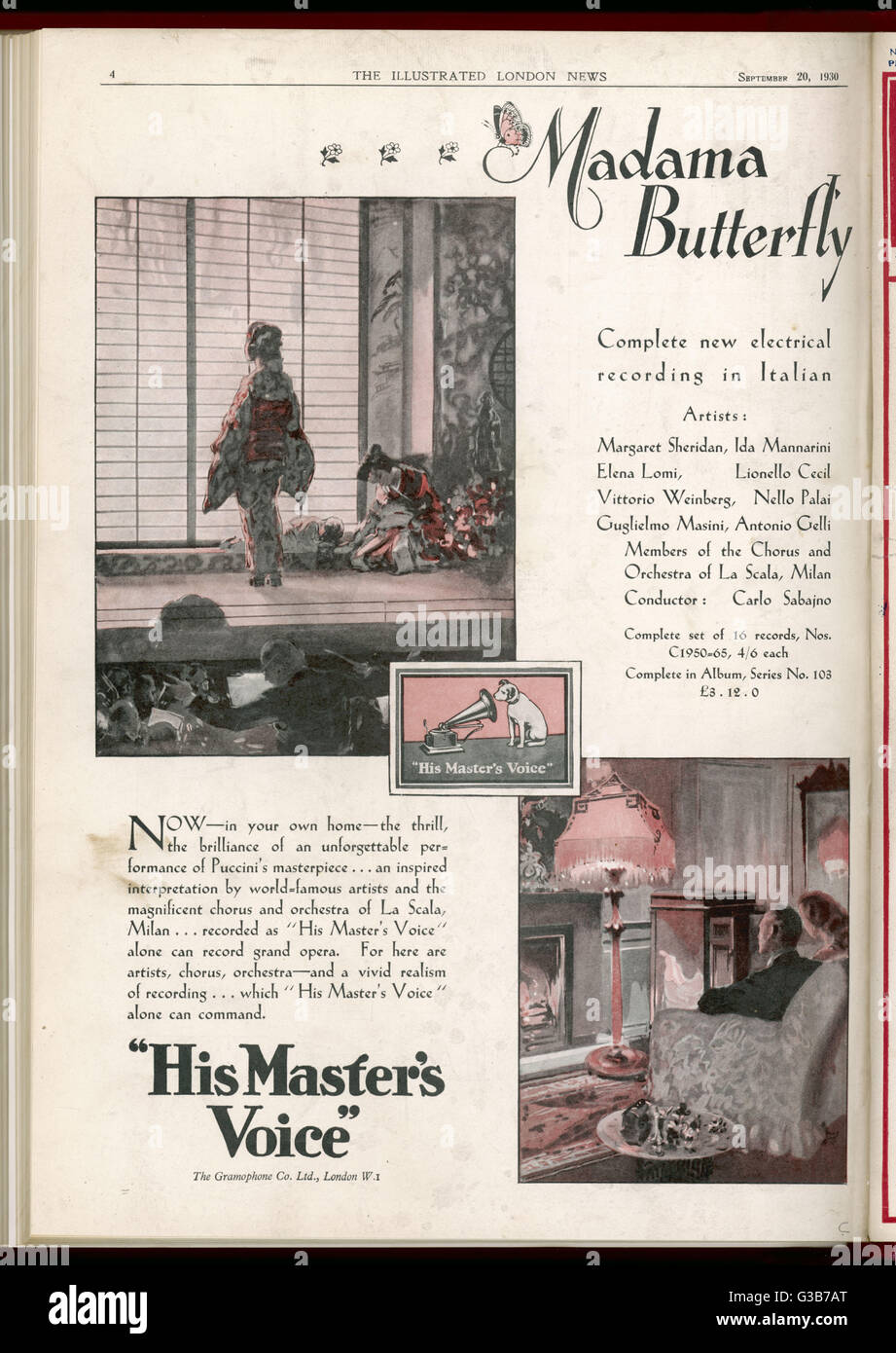 Puccini butterfly record hi-res stock photography and images - Alamy