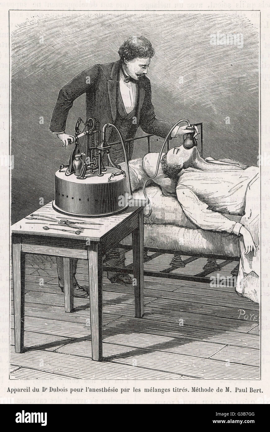 PAUL BERT, ANAESTHETICS Stock Photo - Alamy