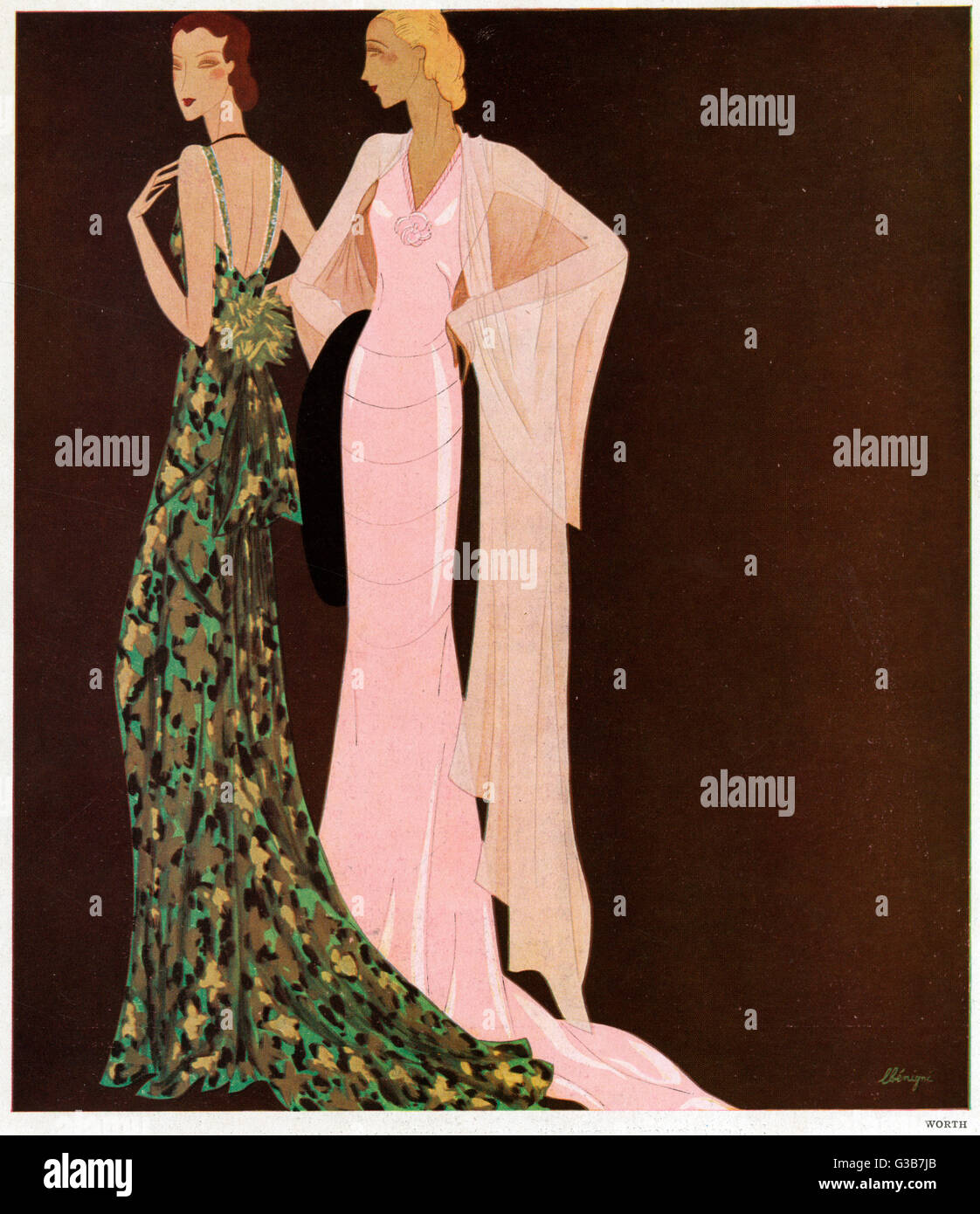 Evening dresses 1931 Stock Photo - Alamy