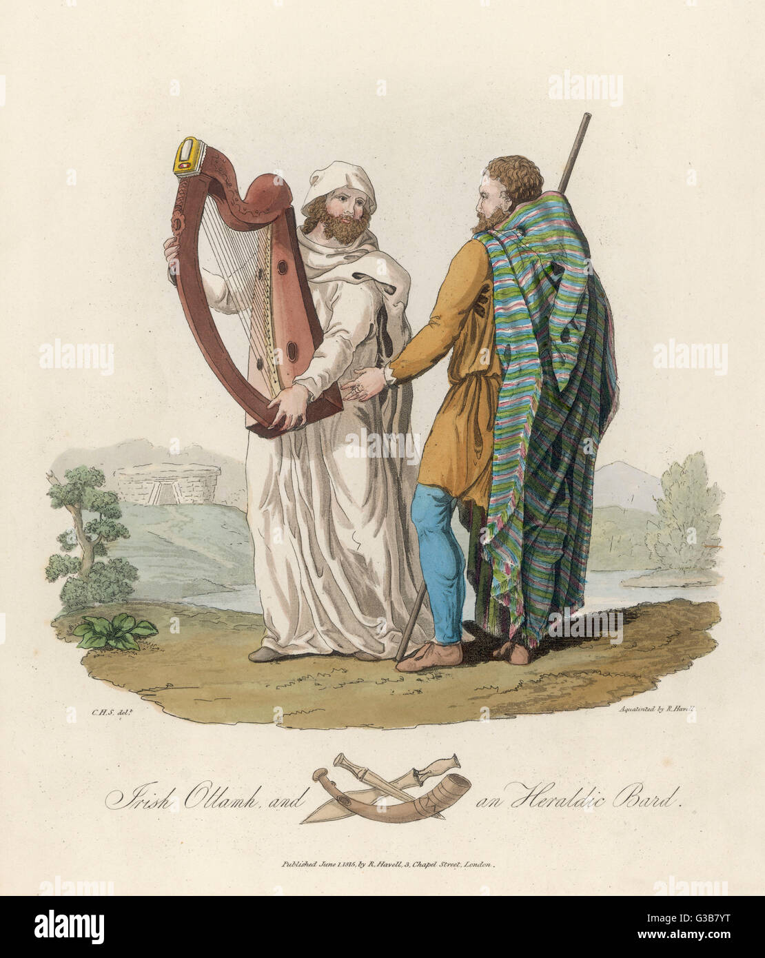 Ancient Irish Bard Stock Photo - Alamy