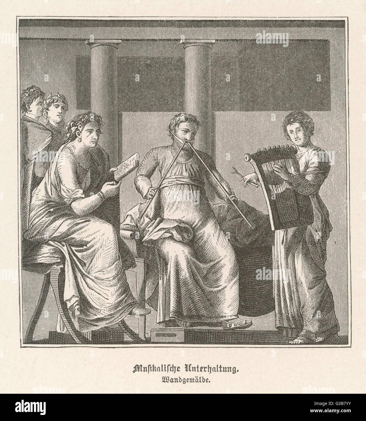 Double flute playing hi-res stock photography and images - Alamy