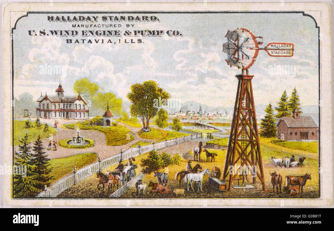 Rural scene windmill date hi-res stock photography and images - Alamy