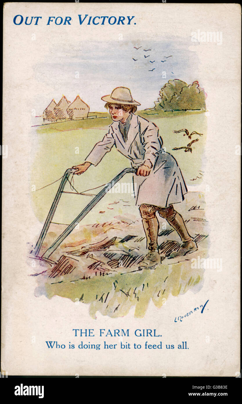 WW1 LAND GIRL Stock Photo - Alamy