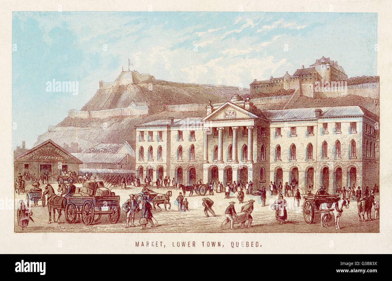 Quebec market lower town hi-res stock photography and images - Alamy