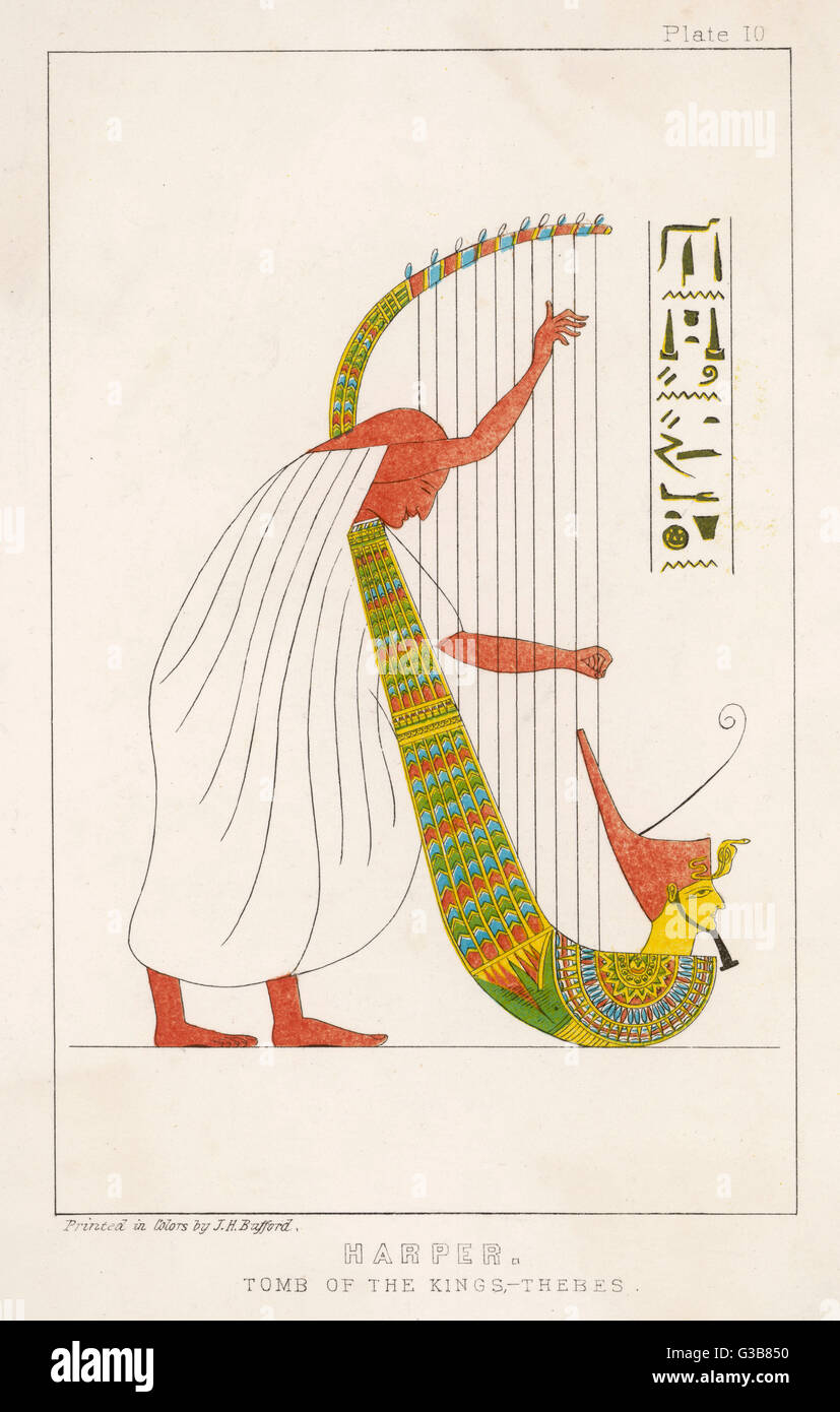 Egyptian harp hi-res stock photography and images - Alamy