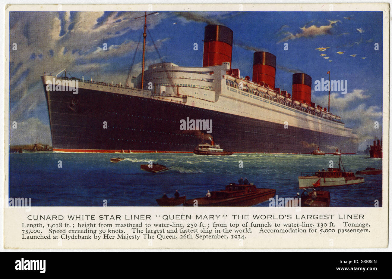Cunard White Star Line High Resolution Stock Photography and Images - Alamy