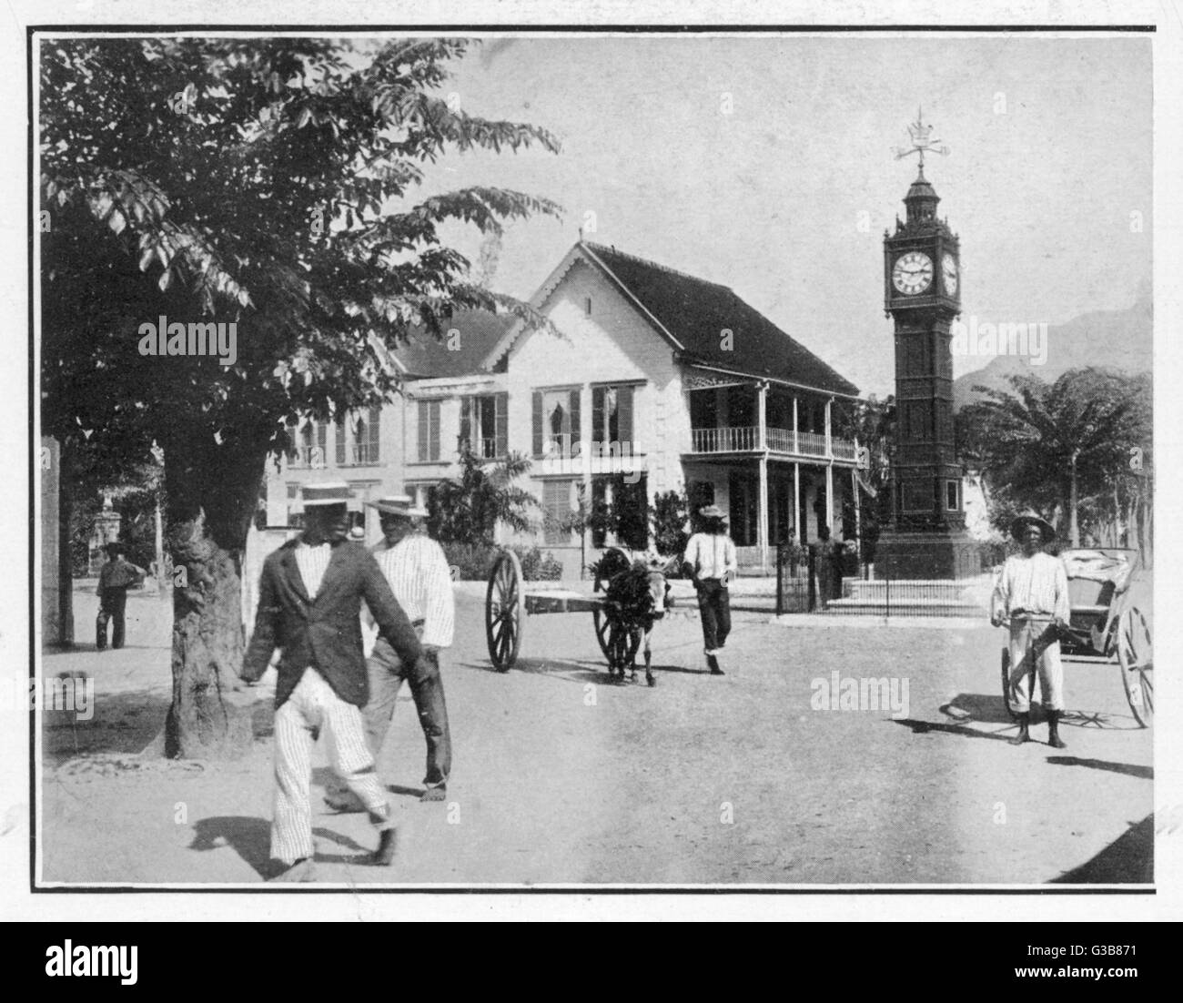 Victoria seychelles town Black and White Stock Photos & Images - Alamy
