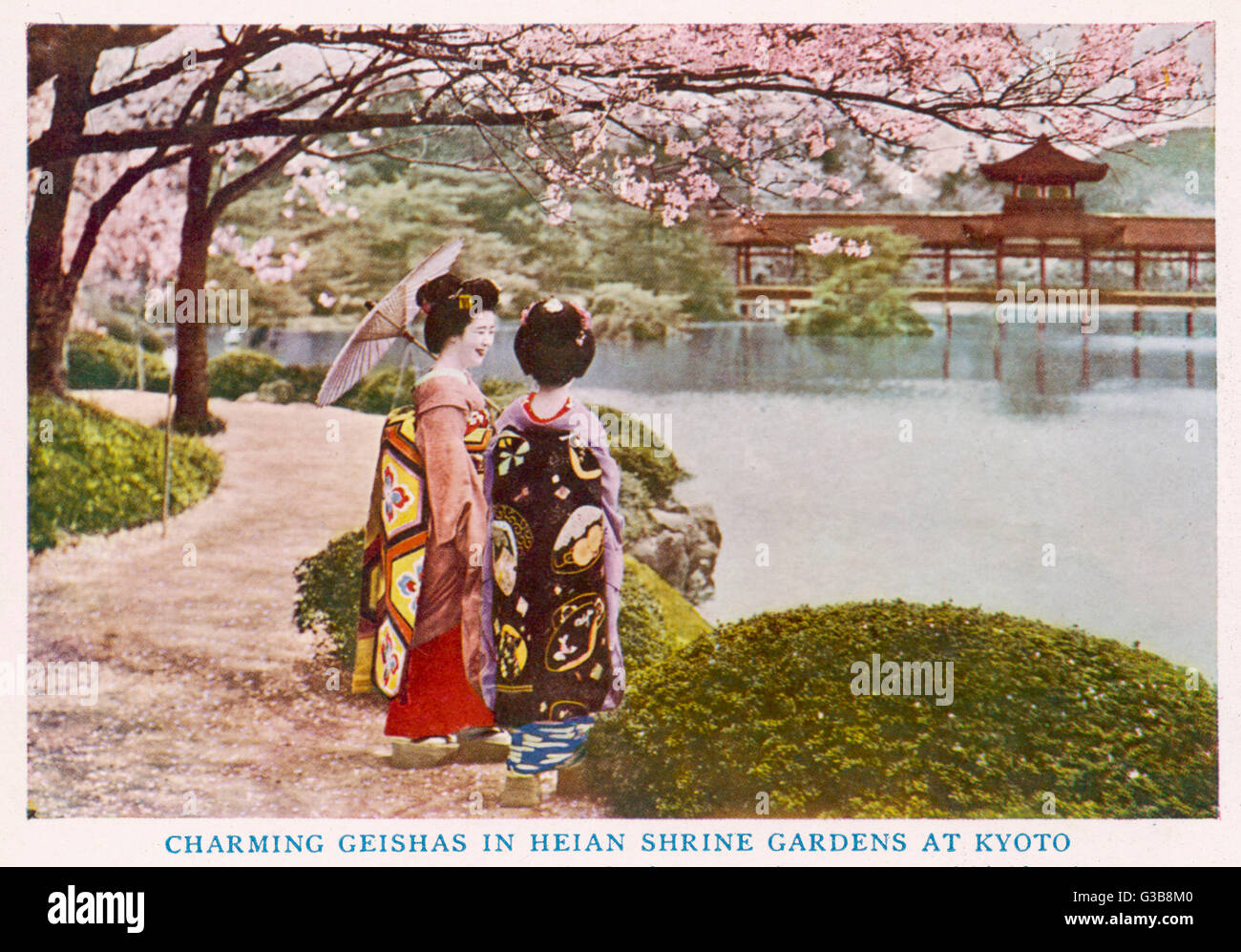 JAPAN/KYOTO GEISHAS 1935 Stock Photo - Alamy