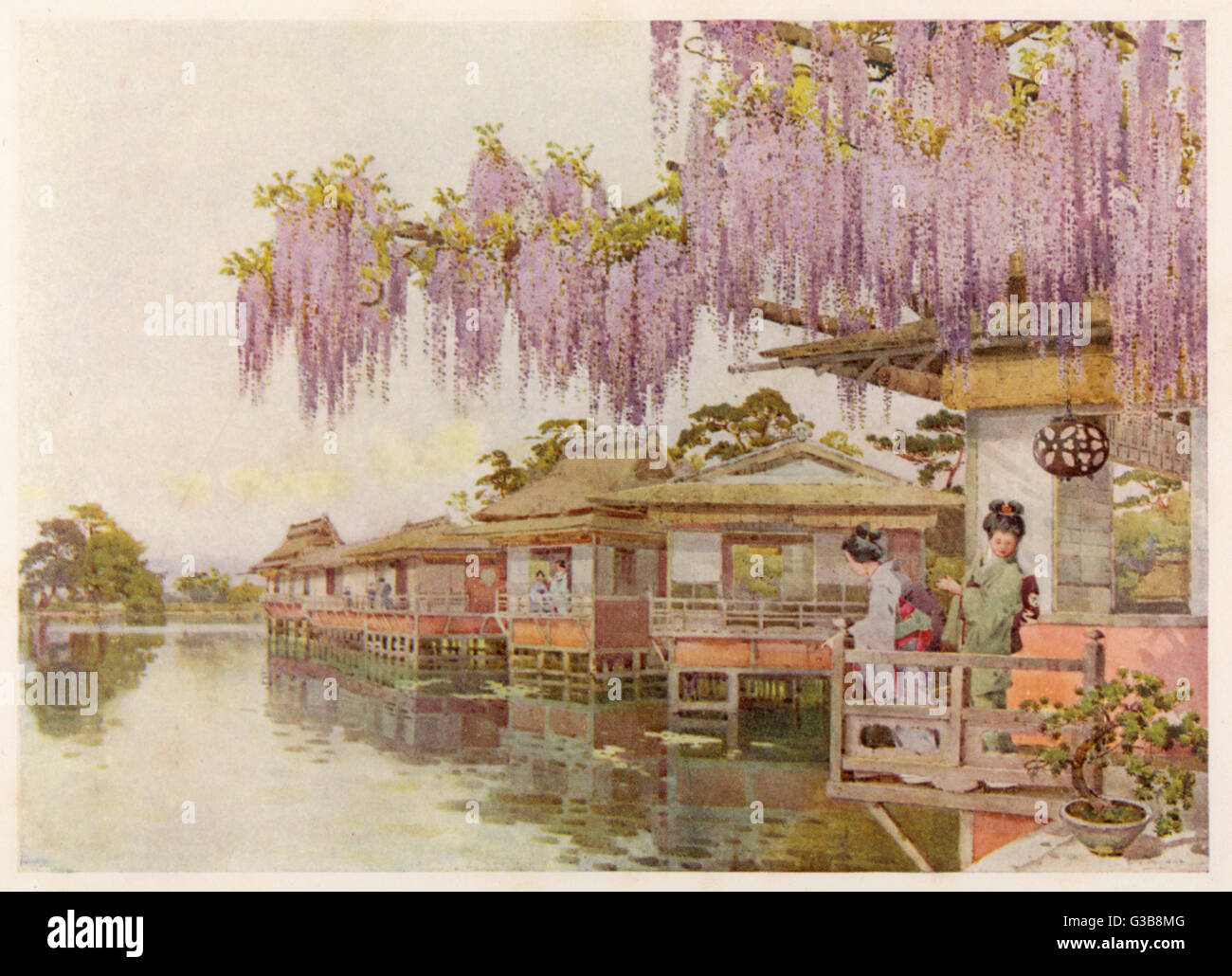Mizu idyllic waterside dwellings mizu hi-res stock photography and ...