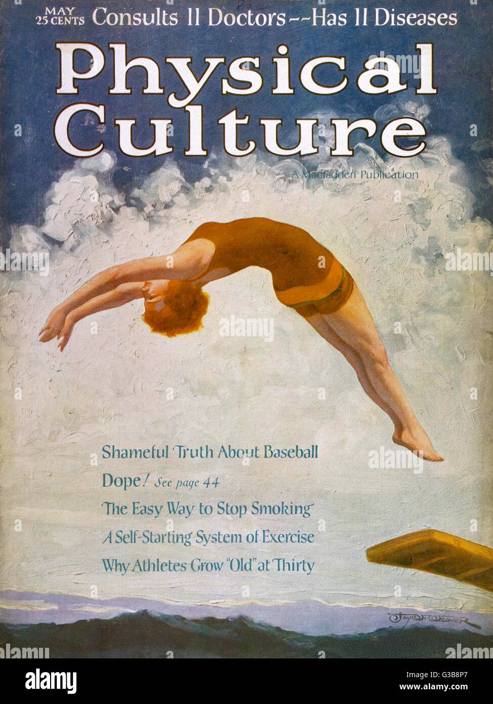 LADY DIVING 1923 Stock Photo - Alamy