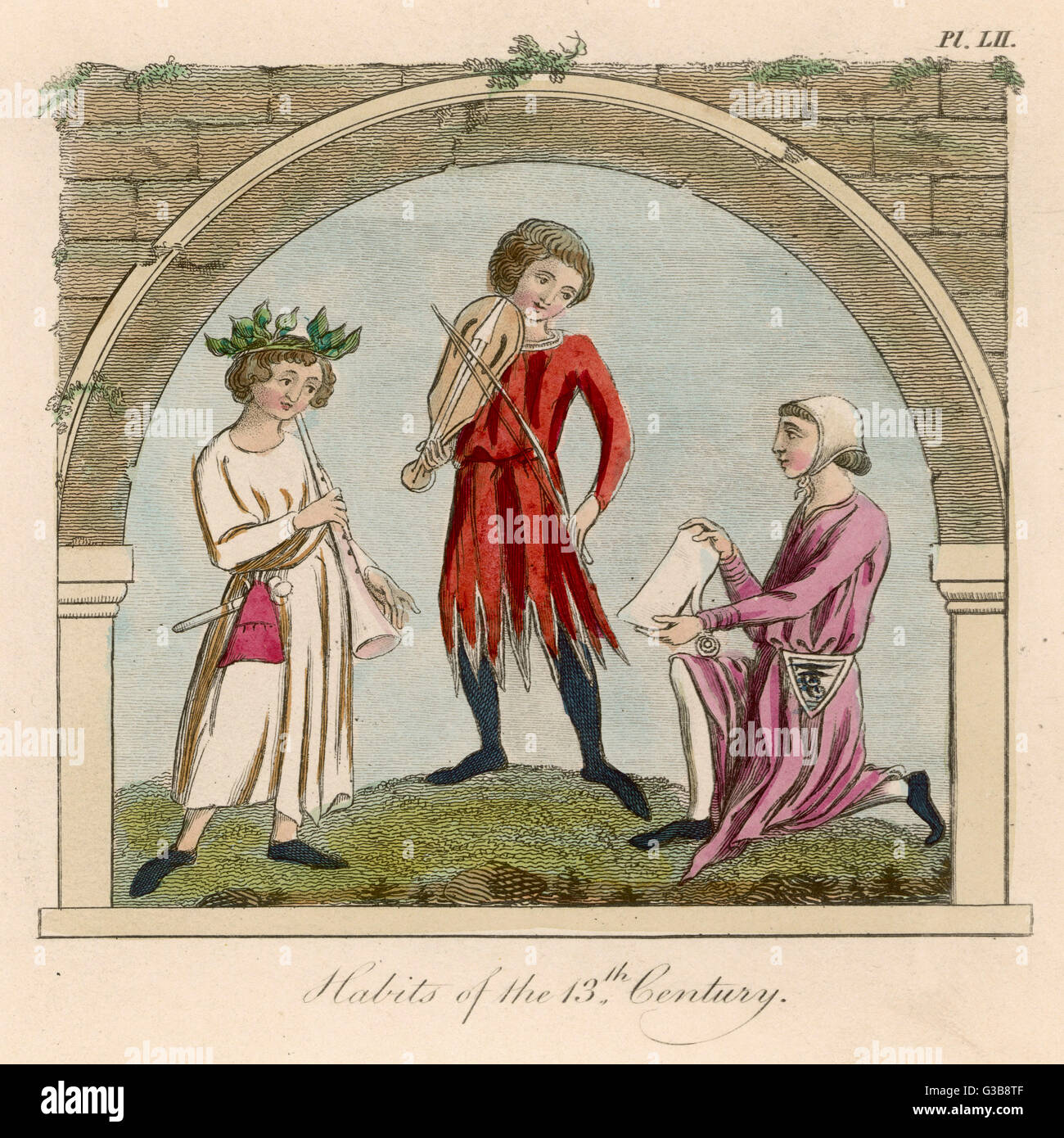 A Medieval Duet Stock Photo - Alamy