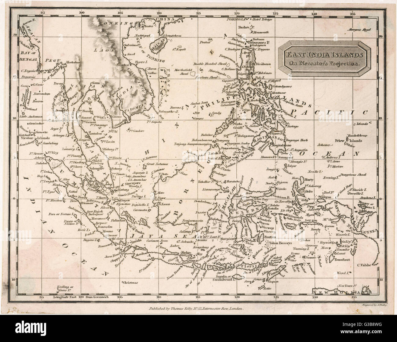 Map - East India Islands Stock Photo - Alamy