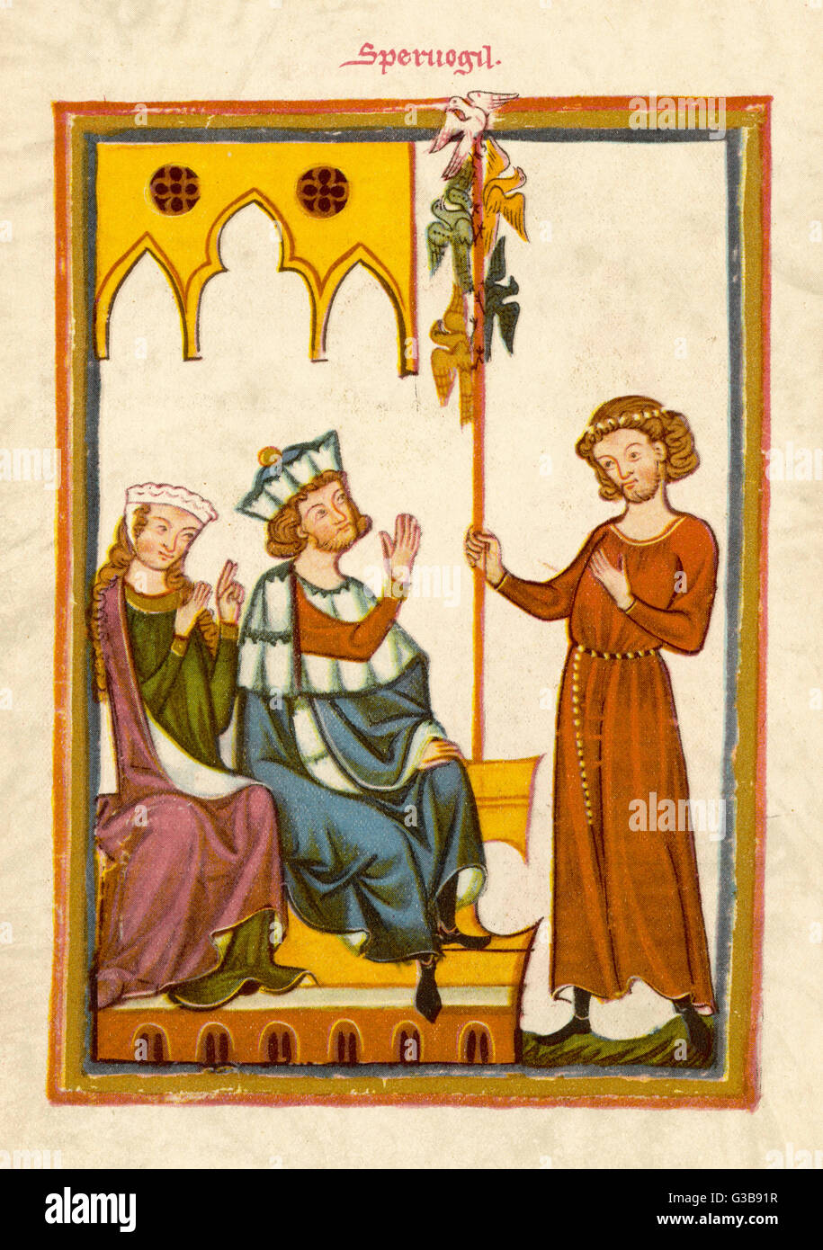 Minnesinger 12th century hi-res stock photography and images - Alamy