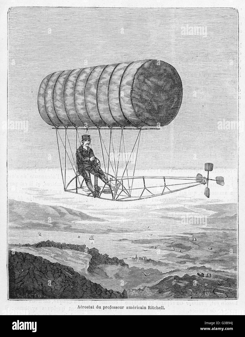 Flying airships hi-res stock photography and images - Alamy