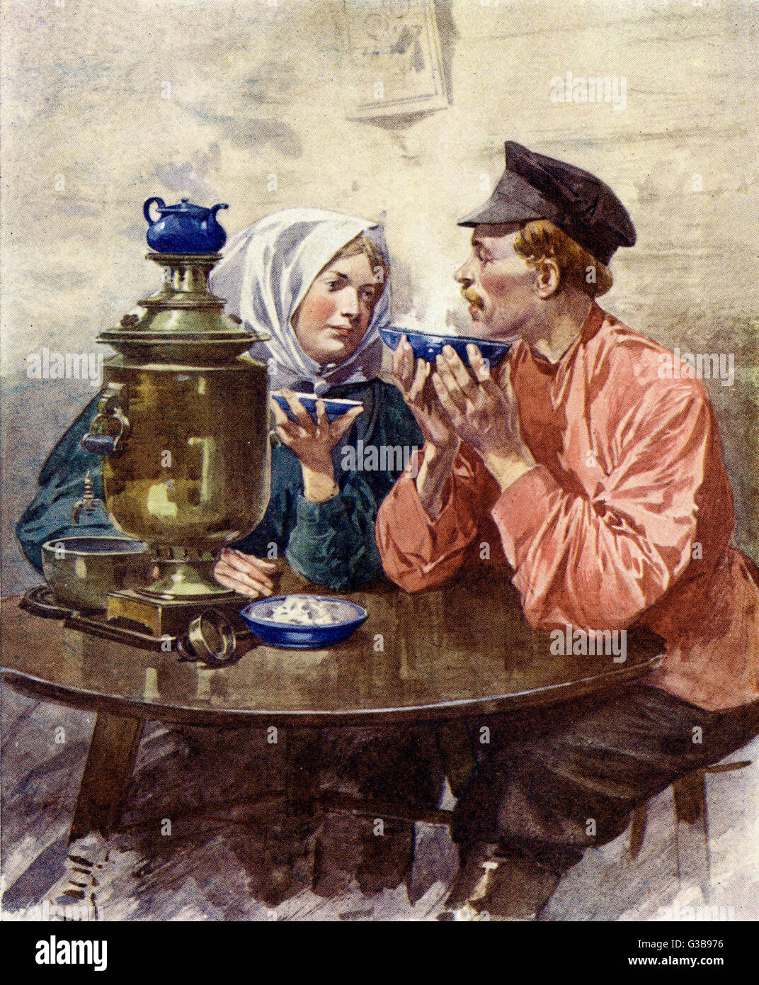 Racial russia samovar hi-res stock photography and images - Alamy