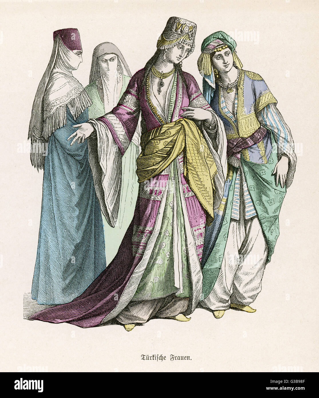 Racial Types - Turkey - Women - 19th century Stock Photo - Alamy