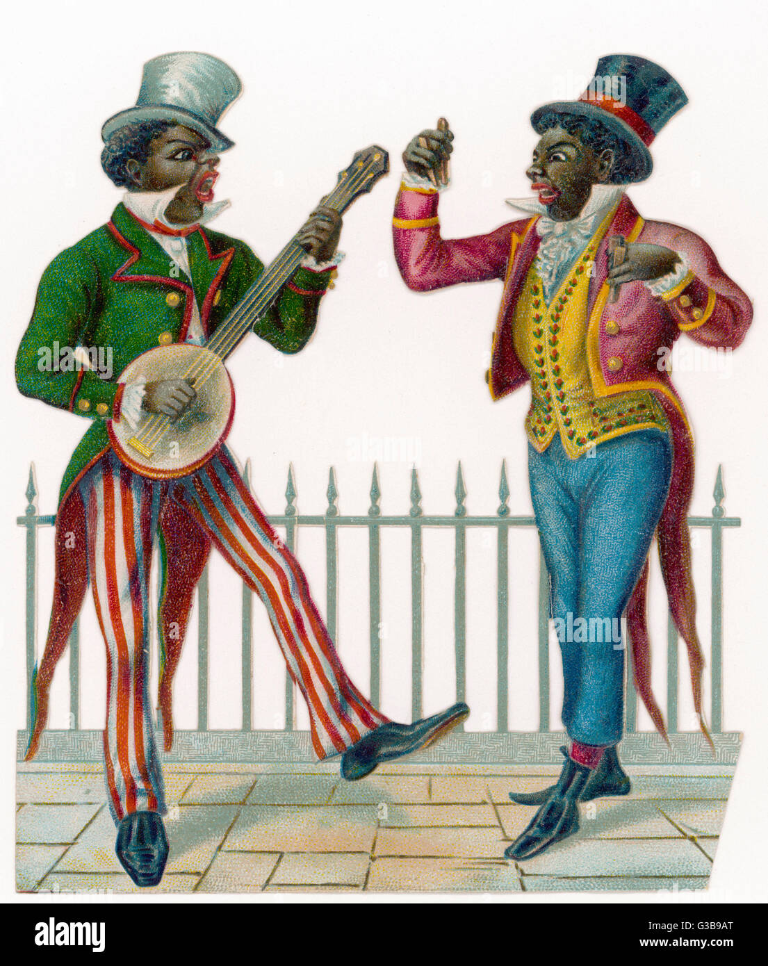Black and white minstrels hi-res stock photography and images - Alamy