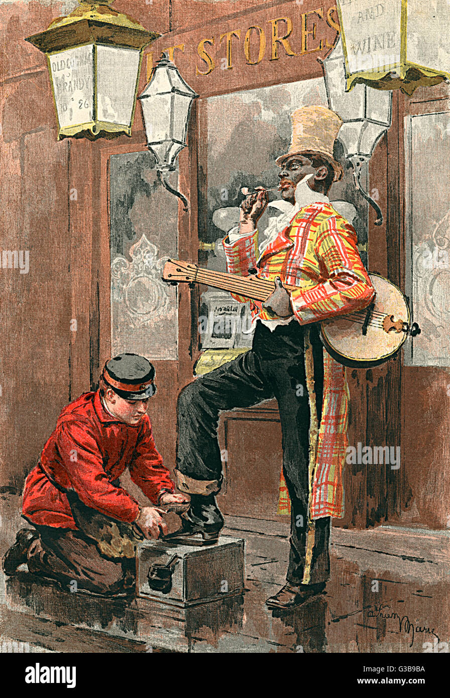 Minstrel banjo hi-res stock photography and images - Alamy